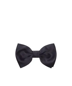 Tagliatore Solid Color Bow Tie - Black