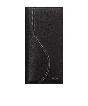 Dior Saddle Long Vertical Wallet - Black