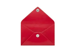 COURREGES Leather Envelope Card Holder