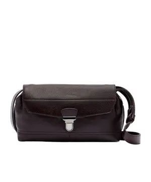 LEMAIRE Gear Small Leather Shoulder Bag - Black
