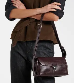 LEMAIRE Gear Small Leather Shoulder Bag