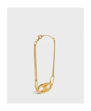 Celine Maillon Triomphe Bracelet In Brass With Gold Finish
