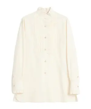 Valentino Garavani Silk Shirt With Pintuck Detailing