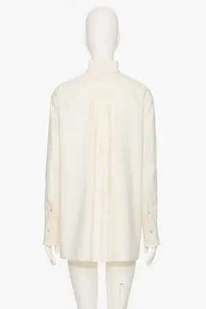 Valentino Garavani Silk Shirt With Pintuck Detailing