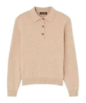 Loro Piana Long-sleeved Polo-neck Sweater - Nude