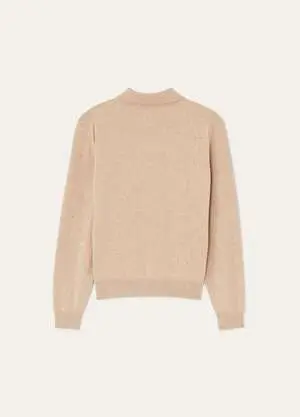 Loro Piana Long-sleeved Polo Neck Sweater - Nude