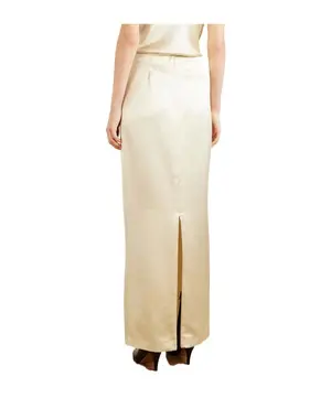 THE ROW Bartelle Silk-satin Maxi Skirt