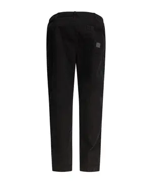 Stone Island Logo Patch Straight-leg Pants