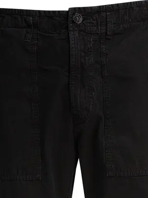 Stone Island Logo Patch Straight-leg Pants