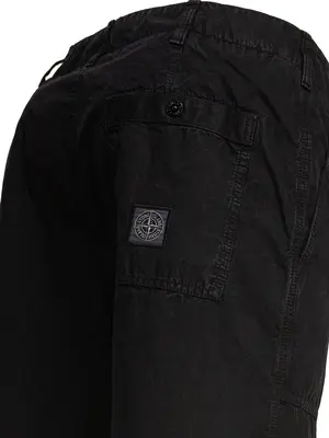 Stone Island Logo Patch Straight-leg Pants