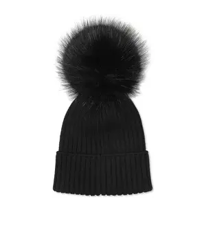 Moncler Beanie With Pompom Detail