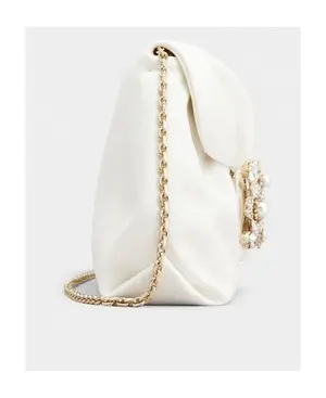 ROGER VIVIER Embellished Satin Mini Clutch