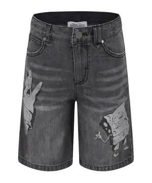 Stella McCartney Belt-loop Denim Shorts - Grey