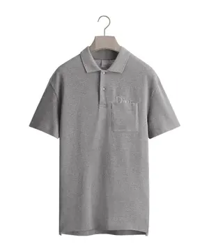 Dior Tonal Embroidery Polo Shirt - Gray