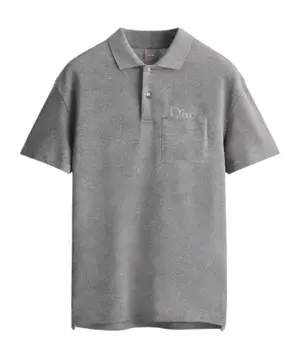 Dior Tonal Embroidery Polo Shirt - Gray