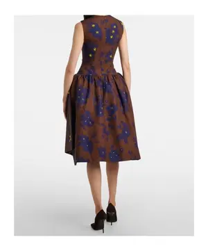 SHUSHU/TONG Floral Cotton Midi Dress
