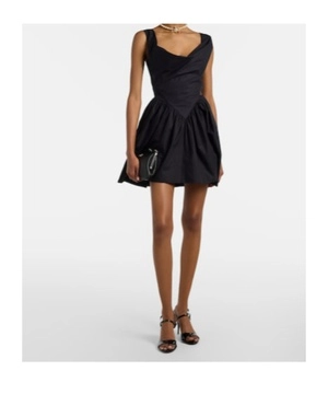 VIVIENNE WESTWOOD Sunday Cotton Mini Dress - Black