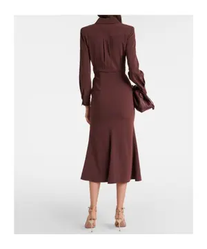 Roland Mouret Pleated Midi Dress