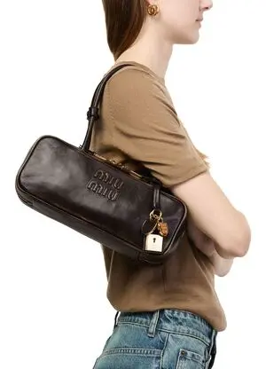 Miu Miu Aged Nappa Leather Bag
