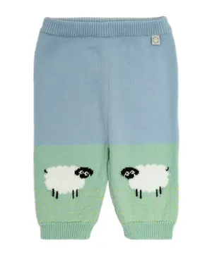 Stella McCartney Elastic Waist Knitted Pants - Blue