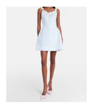 SHUSHU/TONG Ruffled Linen Minidress