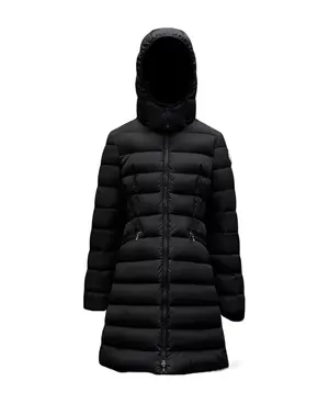 Moncler Charpal Quilted Hooded Down Coat - Black