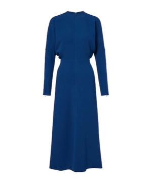 Victoria Beckham Cady Midi Dress - Blue