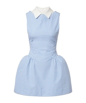 SHUSHU/TONG Gingham Cotton Minidress