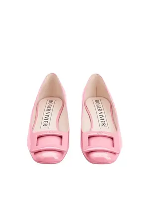 ROGER VIVIER Patent Leather Ballerinas With Painted Buckle