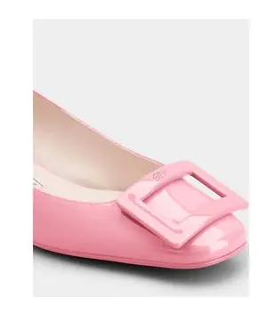 ROGER VIVIER Patent Leather Ballerinas With Painted Buckle