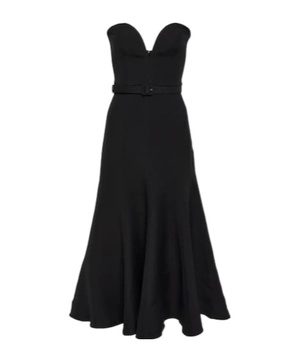 Roland Mouret Off-the-shoulder Midi Dress - Black