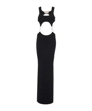 AYA MUSE Heri Cutout Knit Maxi Dress - Black