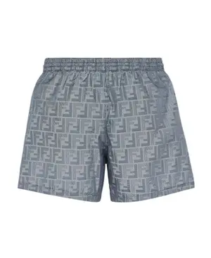 Fendi Blue Nylon Shorts