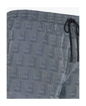 Fendi Blue Nylon Shorts