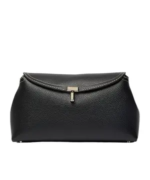 TOTEME T-lock Flip Shoulder Bag - Black