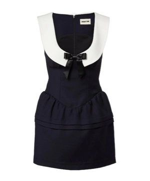 SHUSHU/TONG Bow-detail Wool Minidress - Black
