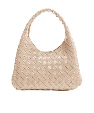 Bottega Veneta Campana Shoulder Bag - Nude