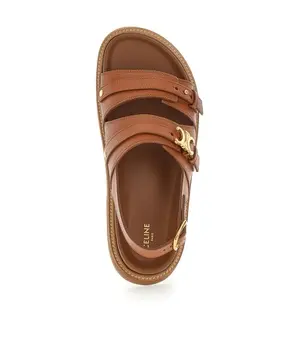Celine Tippi Triomphe Sandal In Calfskin