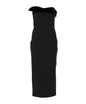 Roland Mouret Crêpe Bustier Dress - Black