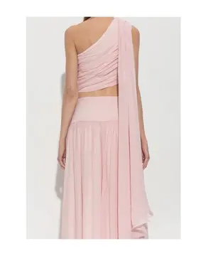 Posse Solene One-shoulder Draped Top