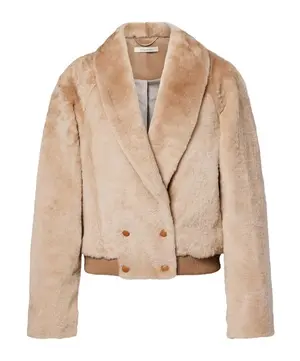 JACQUES WEI Snap-button Long-sleeved Casual Jacket - Nude