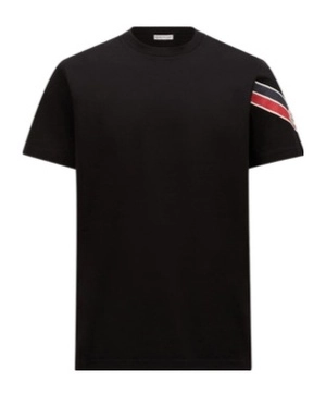 Moncler Logo Printed Crewneck T-shirt - Black