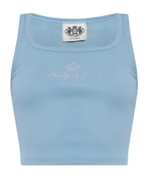SPORTY  RICH Sleeveless Vest - Blue