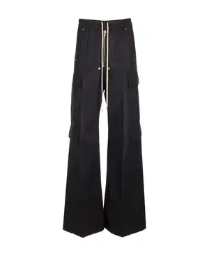 Rick Owens Drawstring Wide-leg Trousers - Black