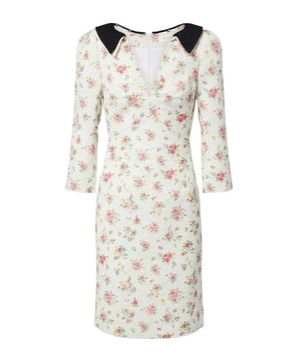SHUSHU/TONG Floral Midi Dress - White