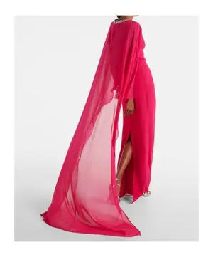 Roland Mouret Embellished Silk Chiffon Gown