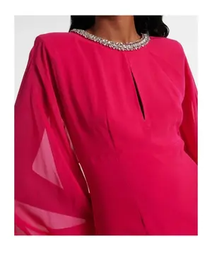 Roland Mouret Embellished Silk Chiffon Gown