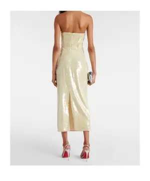 Roland Mouret Sequined Strapless Corset Dress