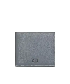 Dior Cd Icon Bifold Wallet - Dark Grey