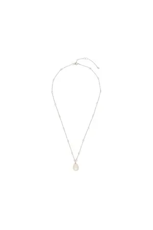 Valentino Garavani Vlogo Signature Metal Brooch With Swarovski Crystals And Pearls - White